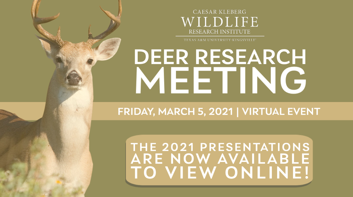Patton Center for Deer Research | Caesar Kleberg Wildlife Research ...